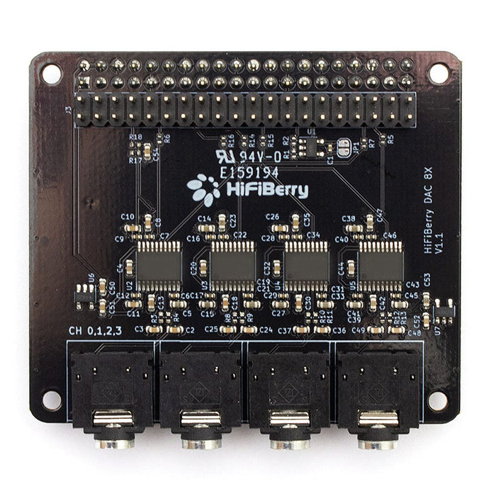 HiFiBerry DAC8X - The Pi Hut