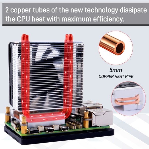 ICE Tower Plus Cooler for Raspberry Pi 5 - The Pi Hut