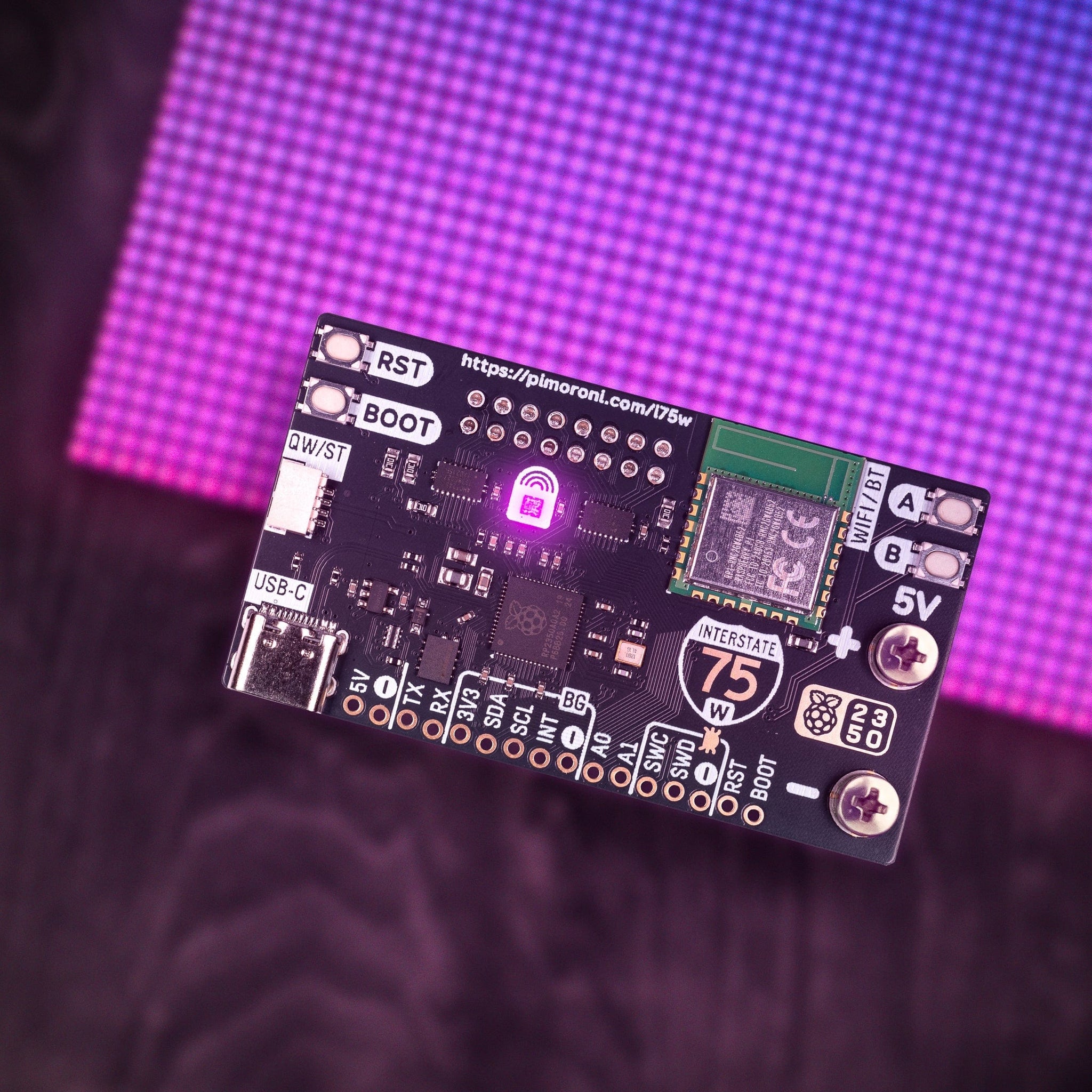 Interstate 75 W (RP2350) - RGB LED Matrix Driver - The Pi Hut