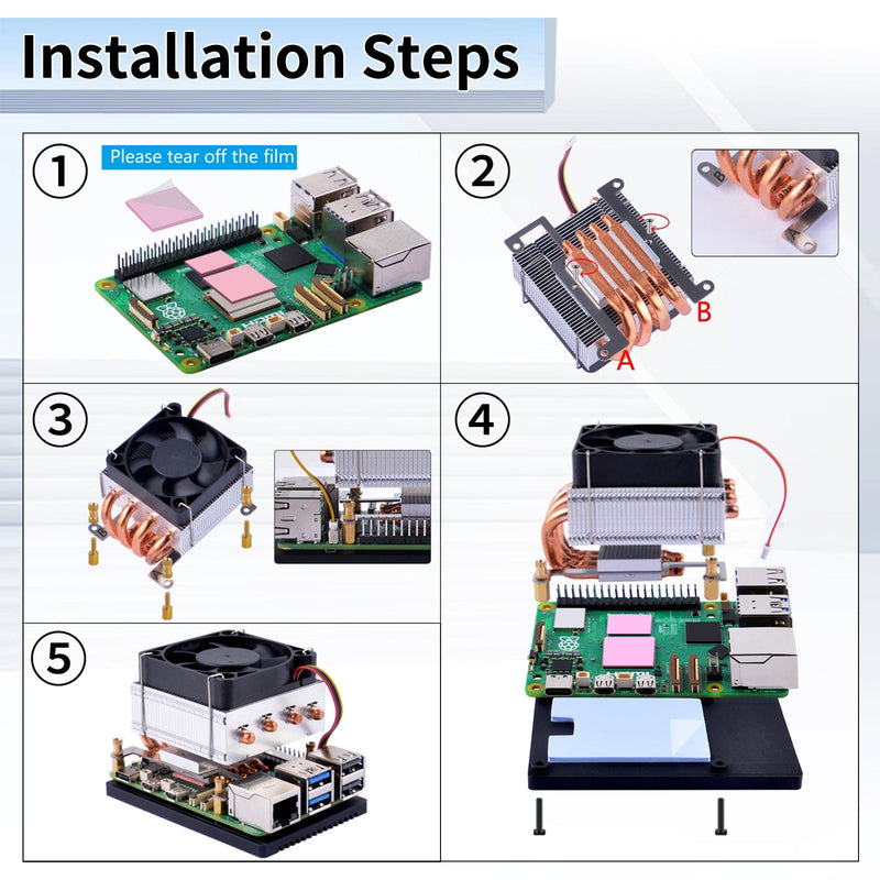 Low-profile ICE Tower Plus Cooler for Raspberry Pi 5 - The Pi Hut