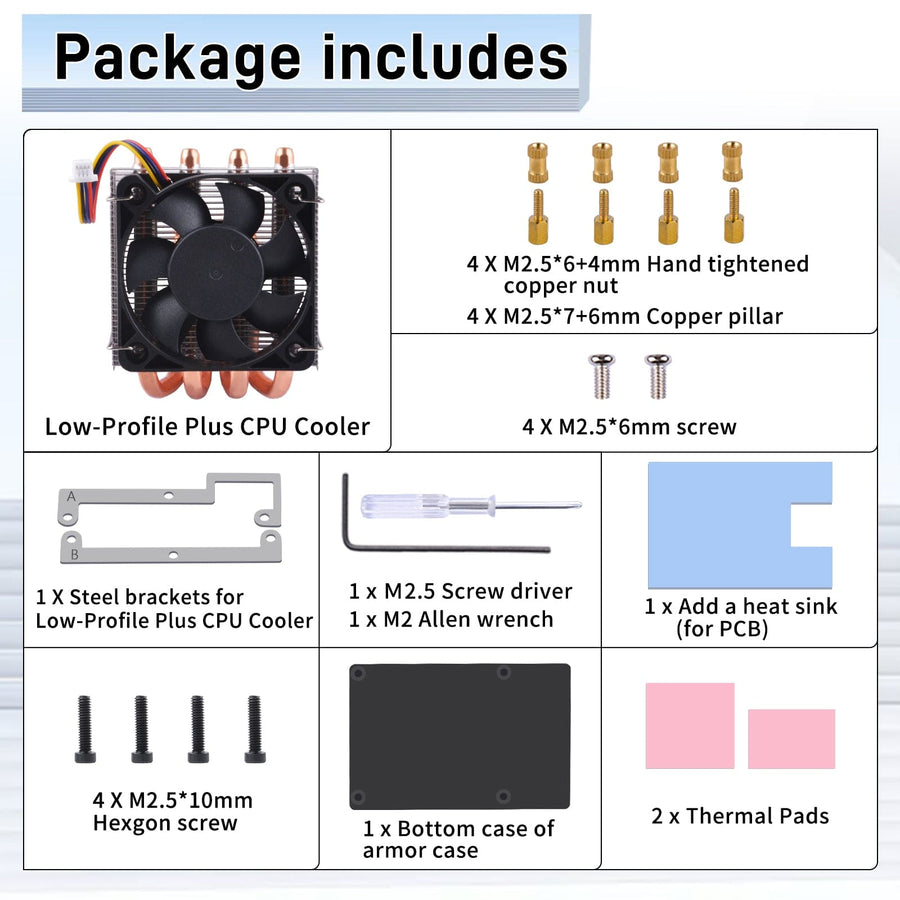 Low-profile ICE Tower Plus Cooler for Raspberry Pi 5 - The Pi Hut