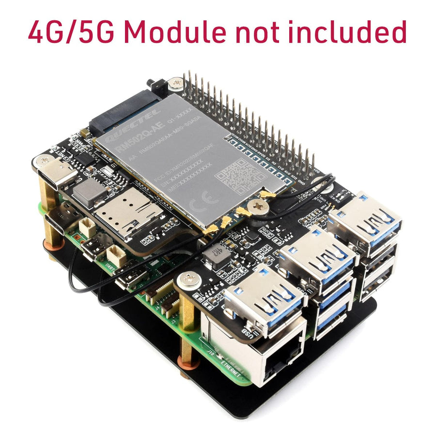 M.2 4G/5G USB 3.2 HAT for Raspberry Pi 5 - The Pi Hut
