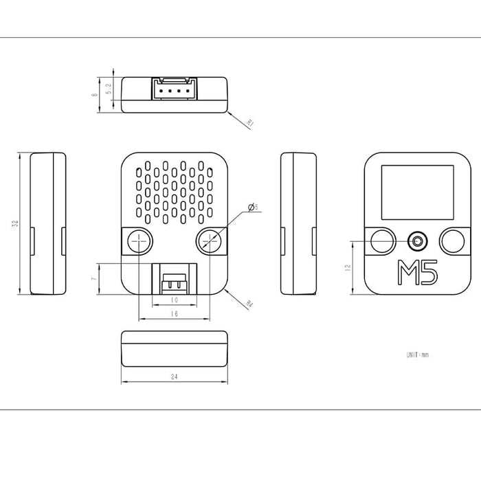 M5Stack ENV Pro Unit with Temperature, Humidity, Pressure and Gas Sensor (BME688) - The Pi Hut