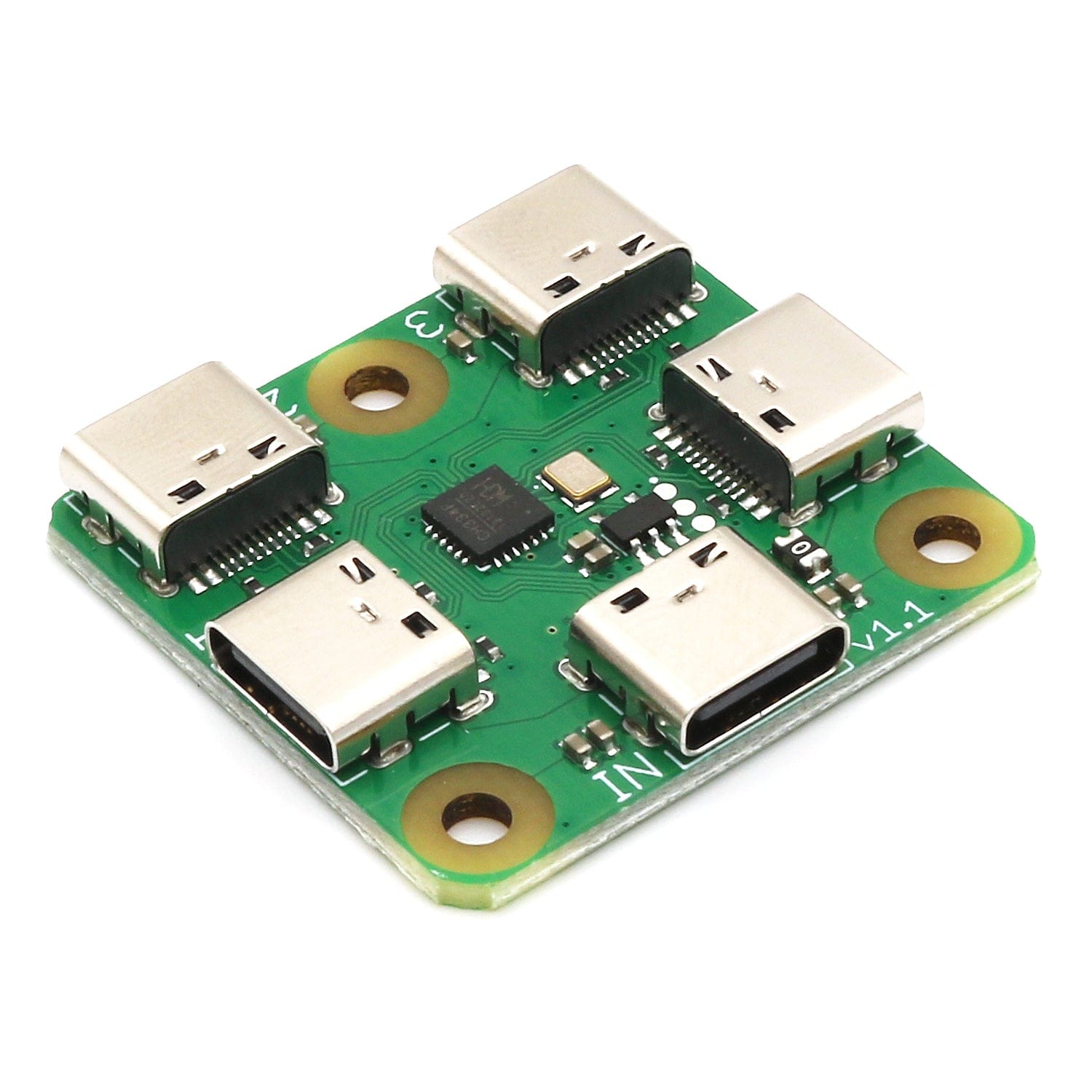 Mini 4-Port USB-C USB 2.0 Hub - The Pi Hut