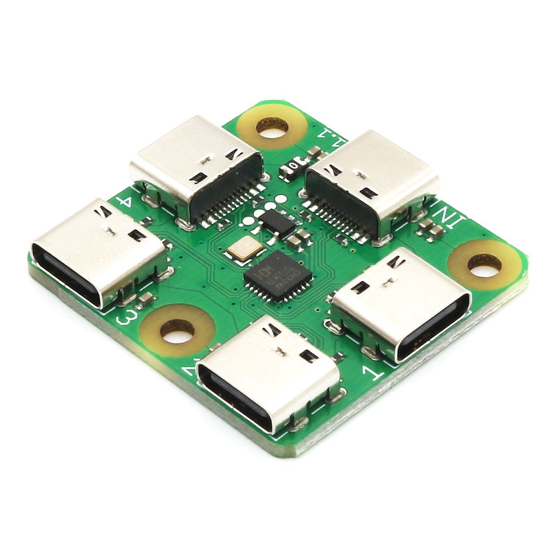 Mini 4-Port USB-C USB 2.0 Hub - The Pi Hut