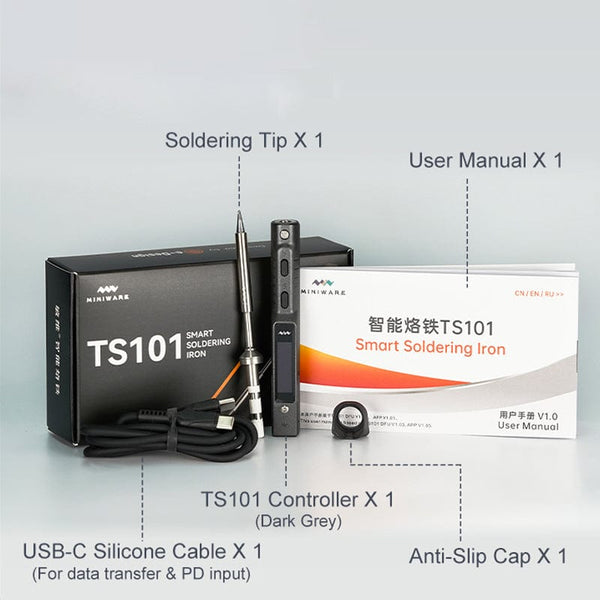 Miniware TS101 Smart Soldering Iron | The Pi Hut