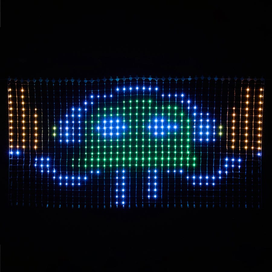 NeoPixel LED Outdoor Netting - 40 x 20 LEDs - 1 x 2 Meter Sizing - The ...