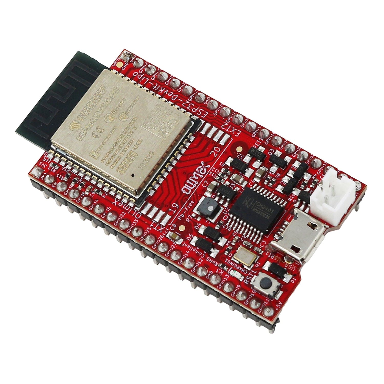 Olimex ESP32-DevKit-LiPo ESP32 Development Board | elecena.pl - wyszukiwarka elementów ...