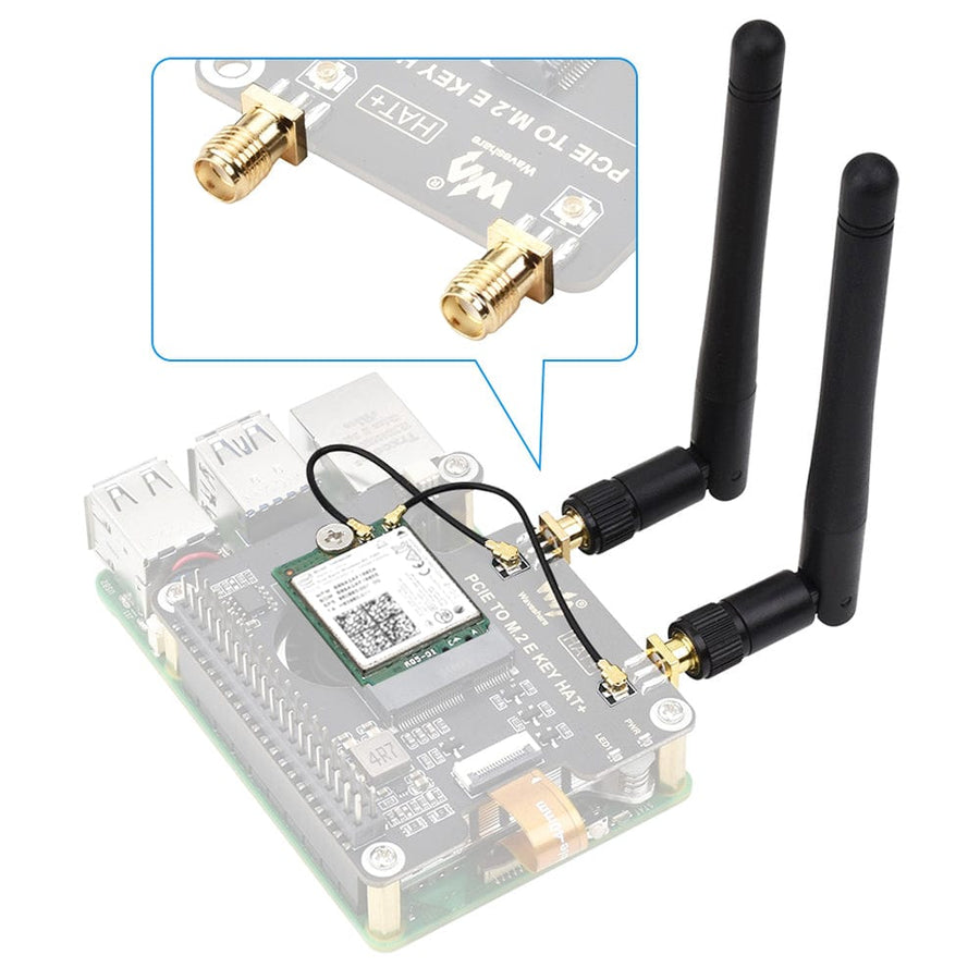 M.2 E-Key HAT for Raspberry Pi 5 - The Pi Hut