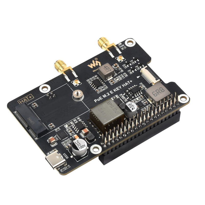 M.2 E-Key PoE HAT for Raspberry Pi 5 - The Pi Hut