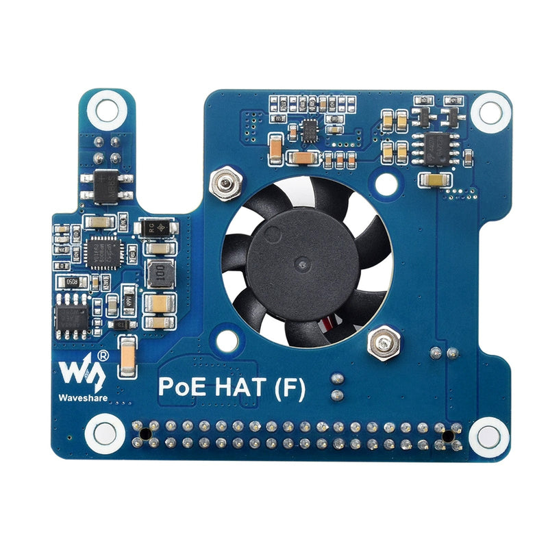 PoE HAT (F) for Raspberry Pi 5 (5V/12V outputs) - The Pi Hut