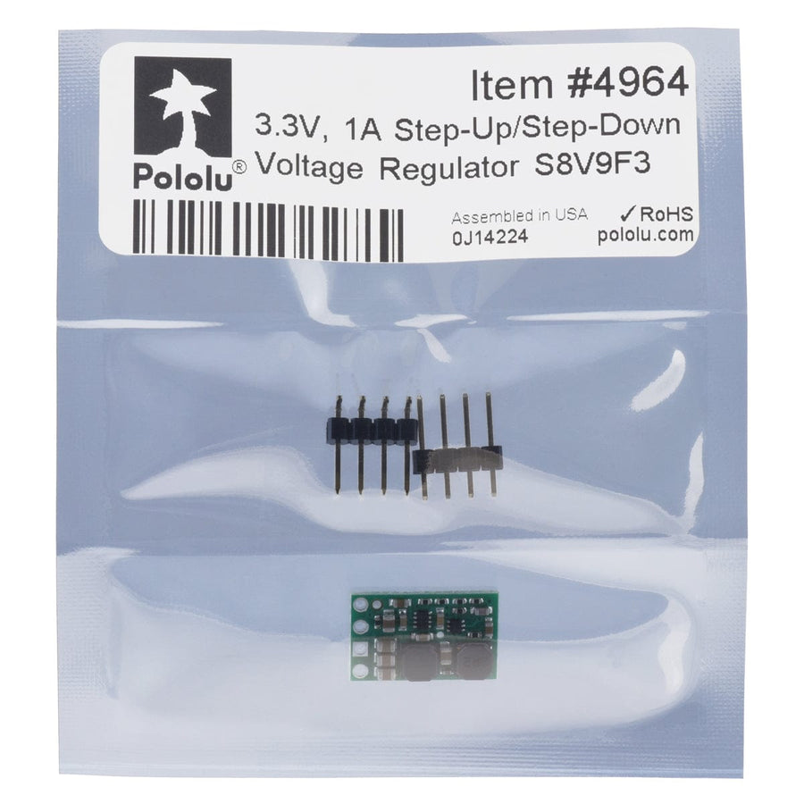 Pololu 3.3V 1.5A Step-Up/Step-Down Voltage Regulator S8V9F3 - The Pi Hut