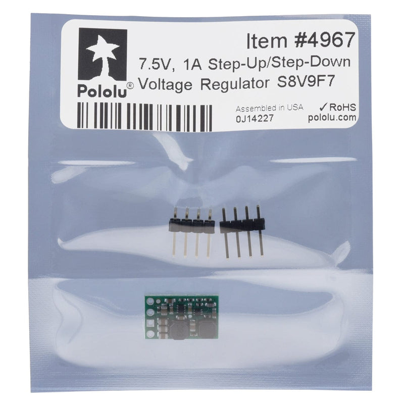 Pololu 7.5V 1A Step-Up/Step-Down Voltage Regulator S8V9F7 - The Pi Hut