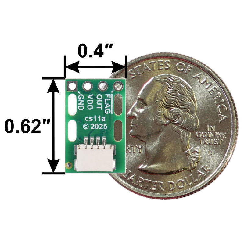 Pololu CT220BMV-HS5 Contactless Current Sensor Carrier (±1.5mT/15G ...