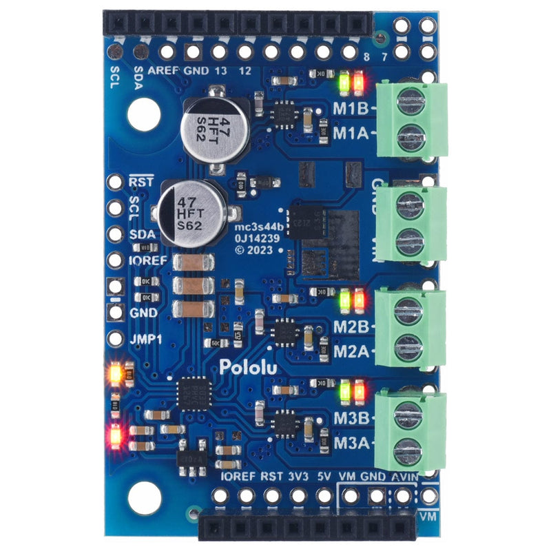 Pololu Motoron M3S550 Triple Motor Controller Shield for Arduino - The ...