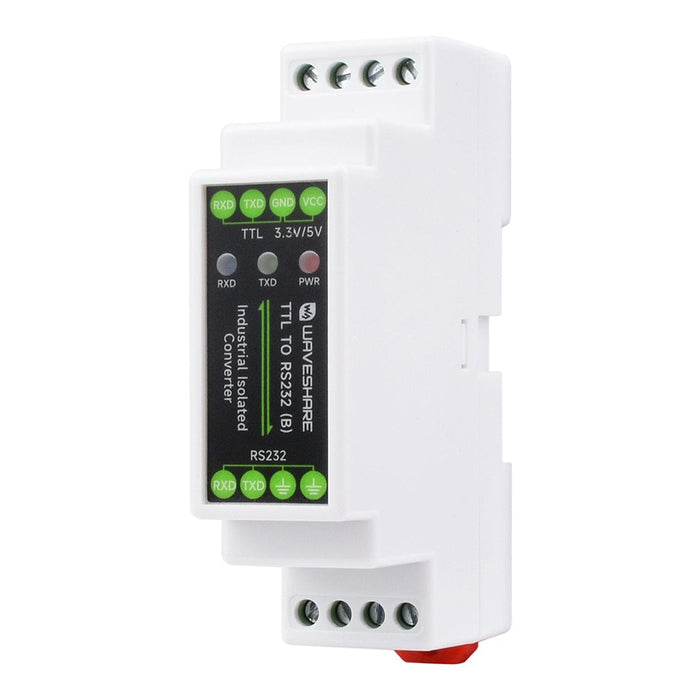 Rail-mount TTL to RS232 Galvanic isolated Converter - The Pi Hut