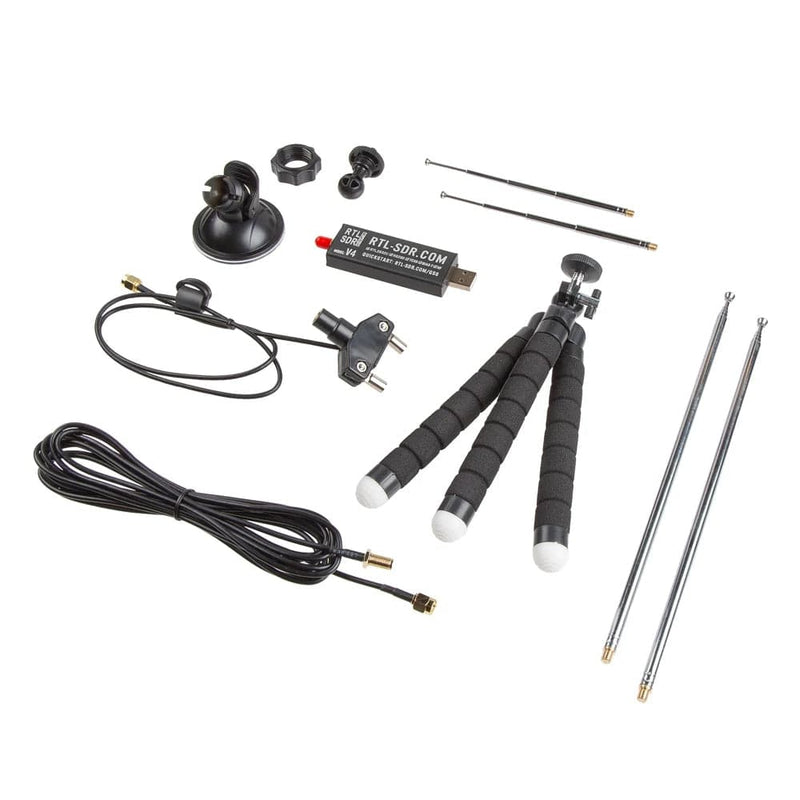 RTL-SDR Blog V4 USB Dongle with Dipole Antenna Kit - The Pi Hut