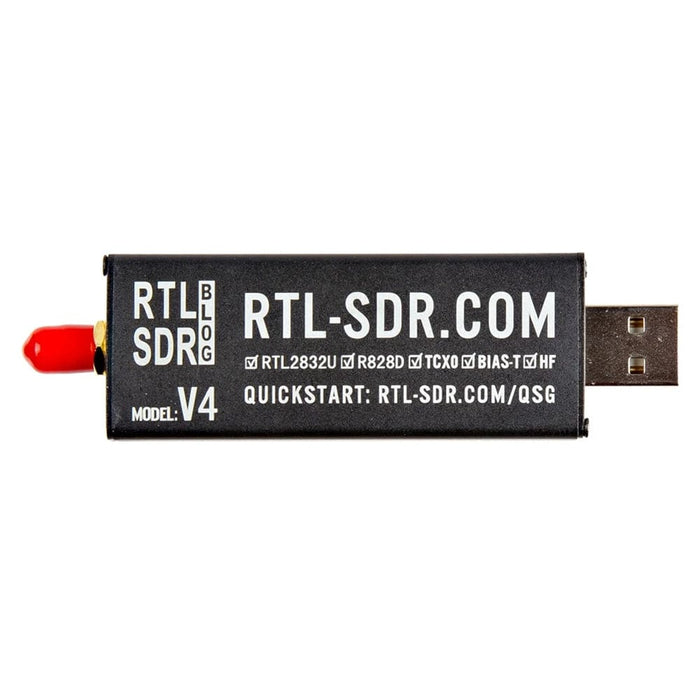 RTL-SDR Blog V4 USB Dongle with Dipole Antenna Kit - The Pi Hut