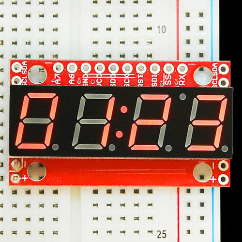 Sparkfun 7 Segment Serial Display Red The Pi Hut