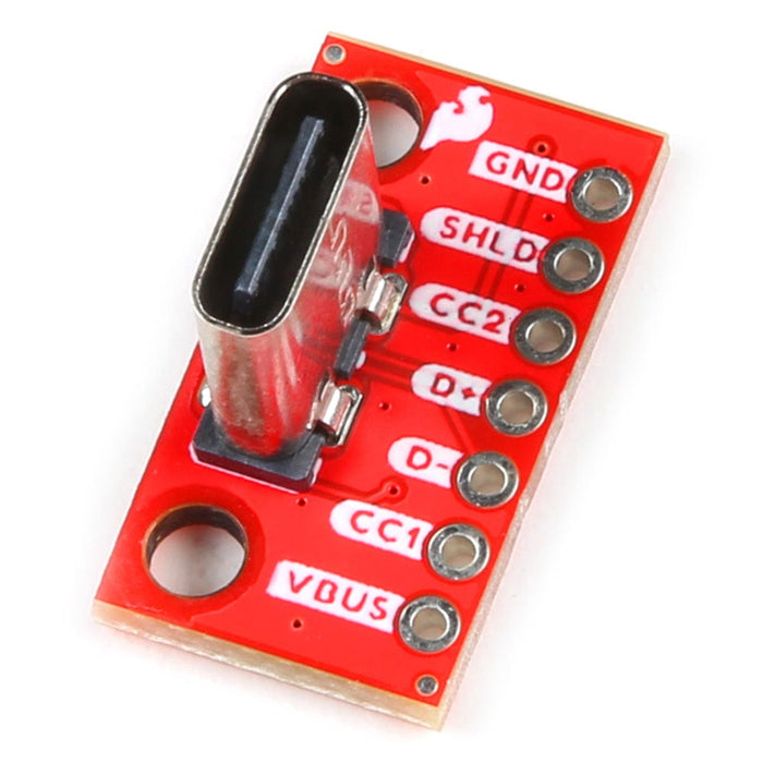 Sparkfun Usb C Breakout Vertical The Pi Hut