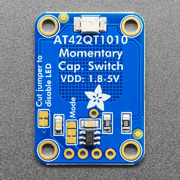 Standalone Momentary Capacitive Touch Sensor Breakout (AT42QT1010 ...