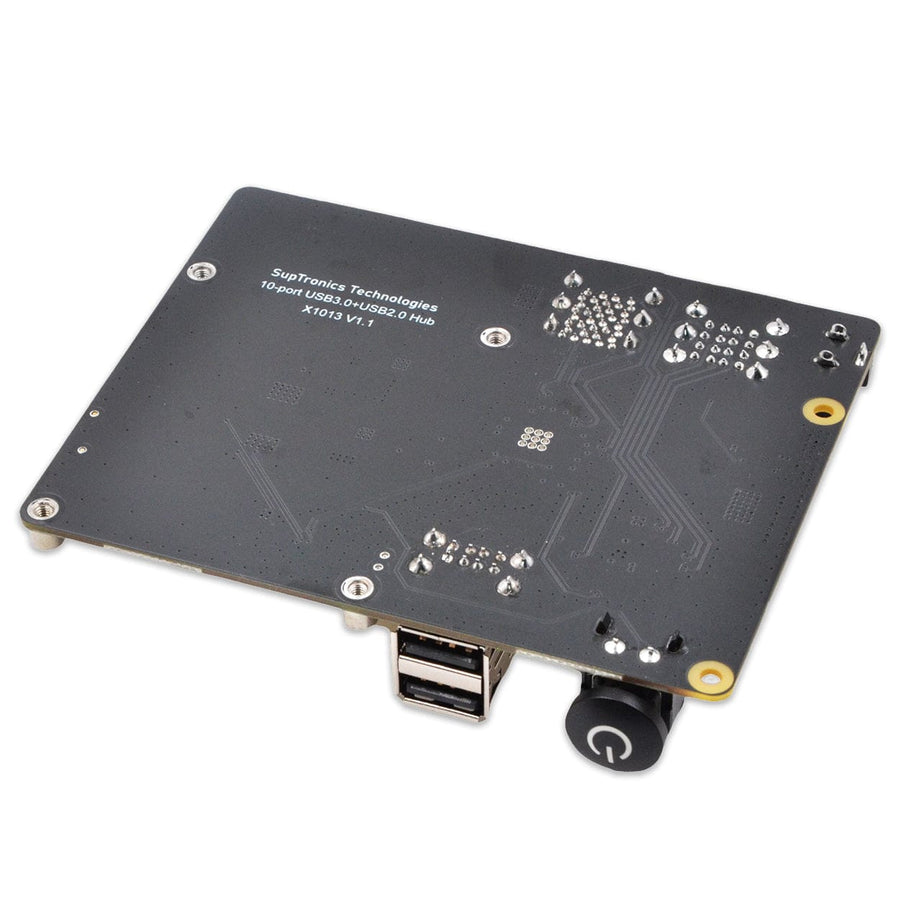 SupTronics X1013 10-Port USB Hub Add-on for Raspberry Pi 5 - The Pi Hut