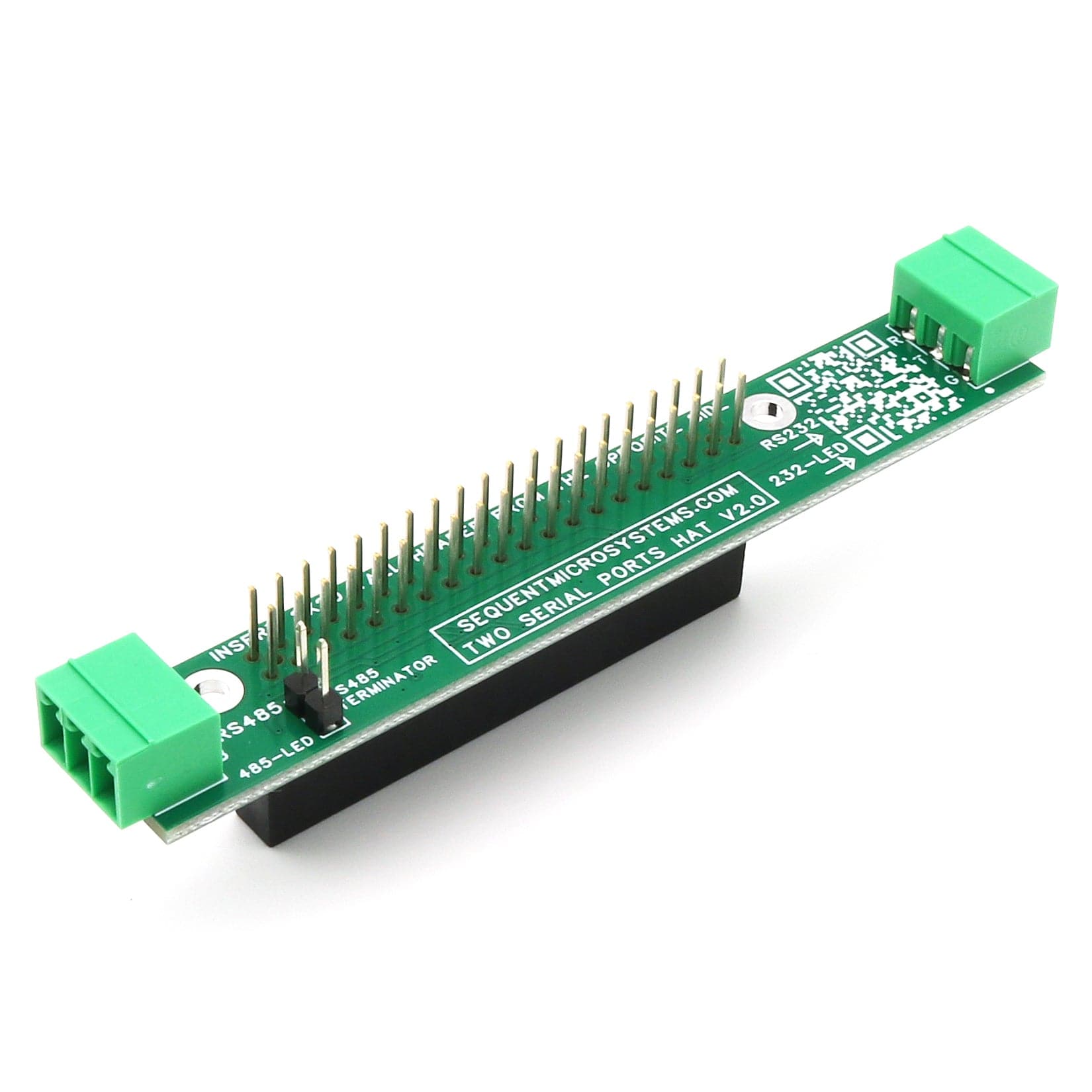 Two Serial Ports RS485 and RS232 Stackable HAT for Raspberry Pi (v2.0 ...