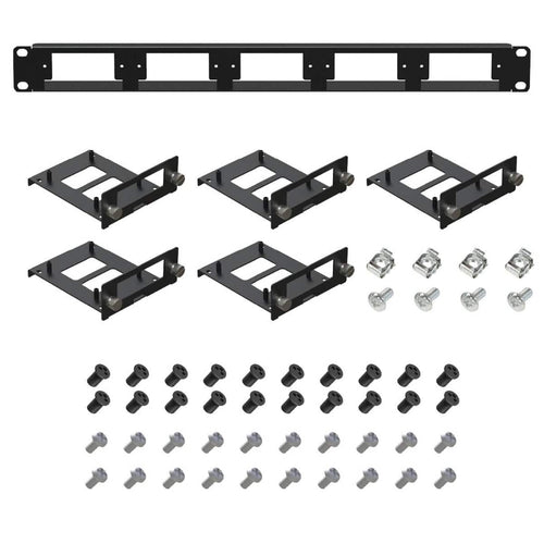 Uctronics 19" 1U Raspberry Pi Rack Mount with SSD Mounting Brackets ...