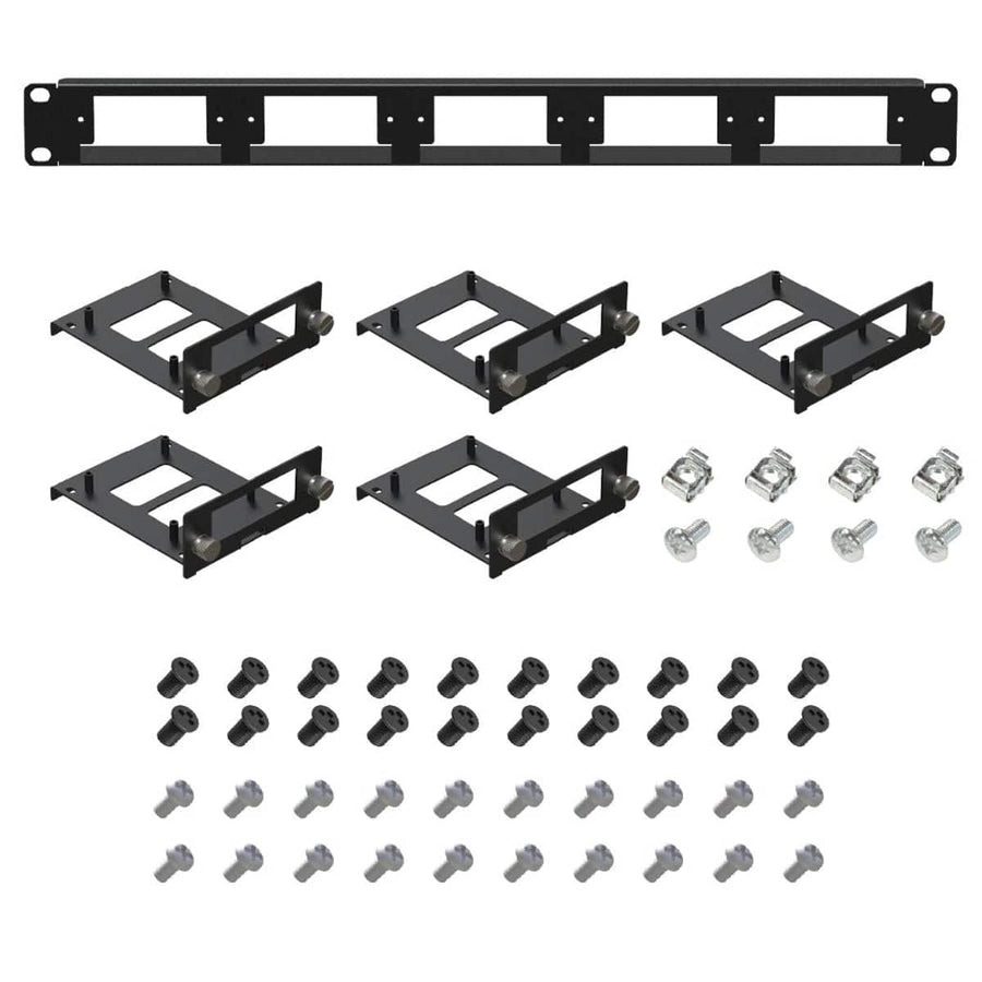 Uctronics 19" 1U Raspberry Pi Rack Mount with SSD Mounting Brackets ...