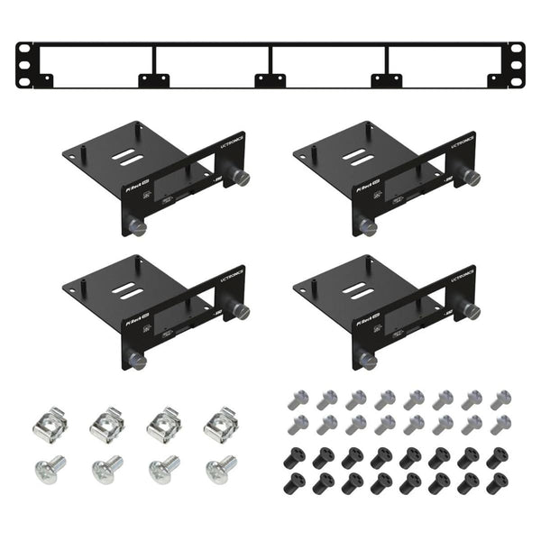 Uctronics 19" 1U Raspberry Pi Rack Mount with SSD Mounting Brackets ...
