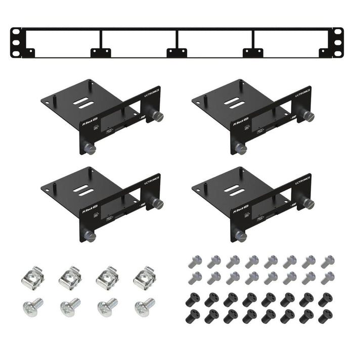 Uctronics 19" 1U Raspberry Pi Rack Mount with SSD Mounting Brackets ...