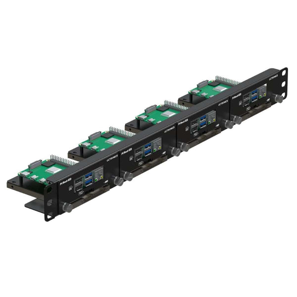 Uctronics 19" 1U Raspberry Pi Rack Mount with SSD Mounting Brackets ...