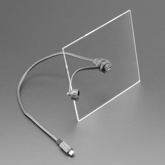 USB Micro B Small Round Panel Mount Extension USB Cable - The Pi Hut