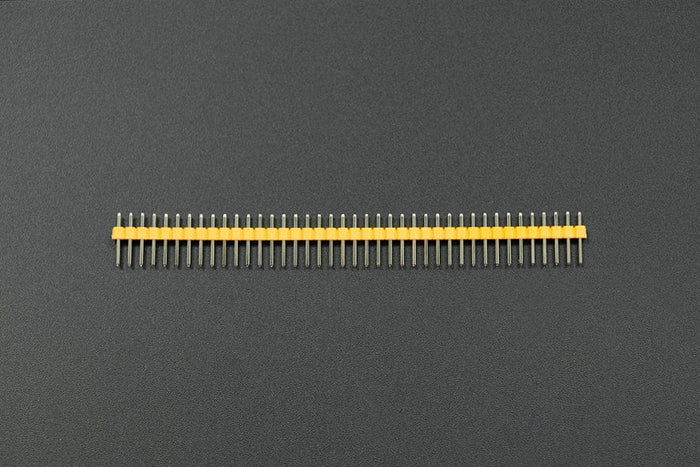 0.1″ (2.54 mm) Arduino Male Pin Headers (Straight Yellow 10PCS ...