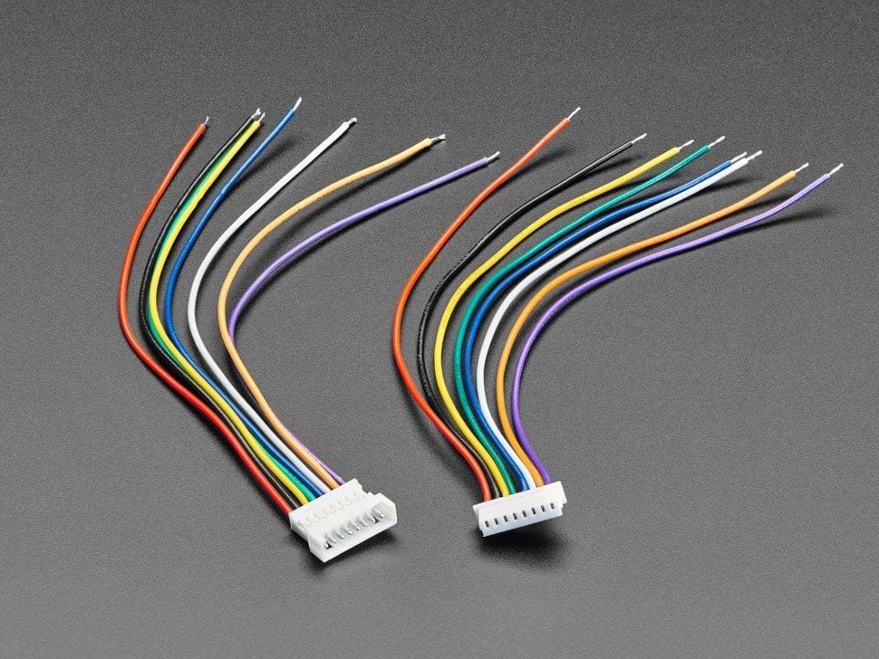 1.25mm Pitch 8-pin Cable Matching Pair - 10cm long (Molex PicoBlade ...
