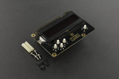 16x2 I2C RGB LCD Keypad HAT with RGB Font [Discontinued] - The Pi Hut