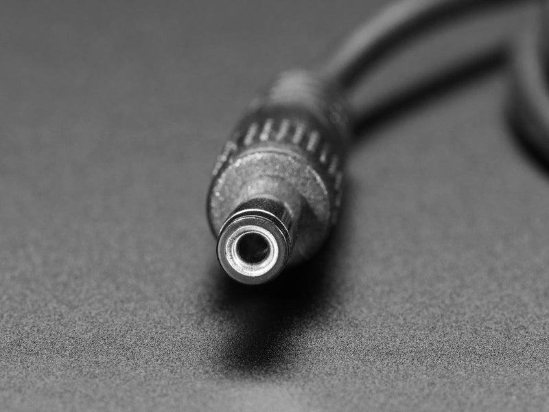 2.1mm female/male barrel jack extension cable (1.5m / 5 ft) - The Pi Hut