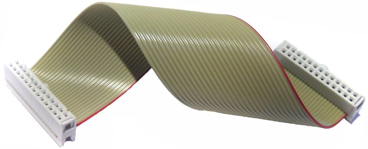 26-pin GPIO Female to Female Ribbon Cable - Grey 150mm - The Pi Hut