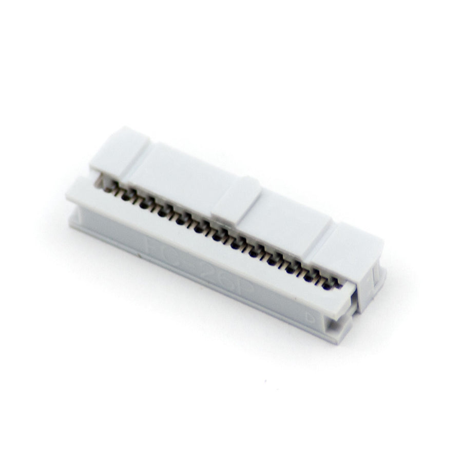 26-pin Ribbon Cable Socket Connector - Grey - The Pi Hut