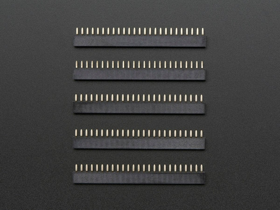2mm Pitch 25-Pin Female Socket Headers - Pack of 5 - The Pi Hut