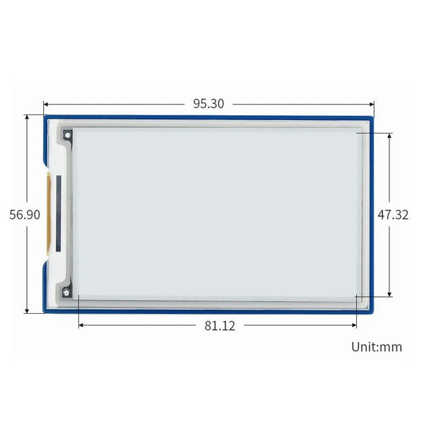 3.7" e-Paper e-Ink Display for Raspberry Pi Pico (480x280) - The Pi Hut