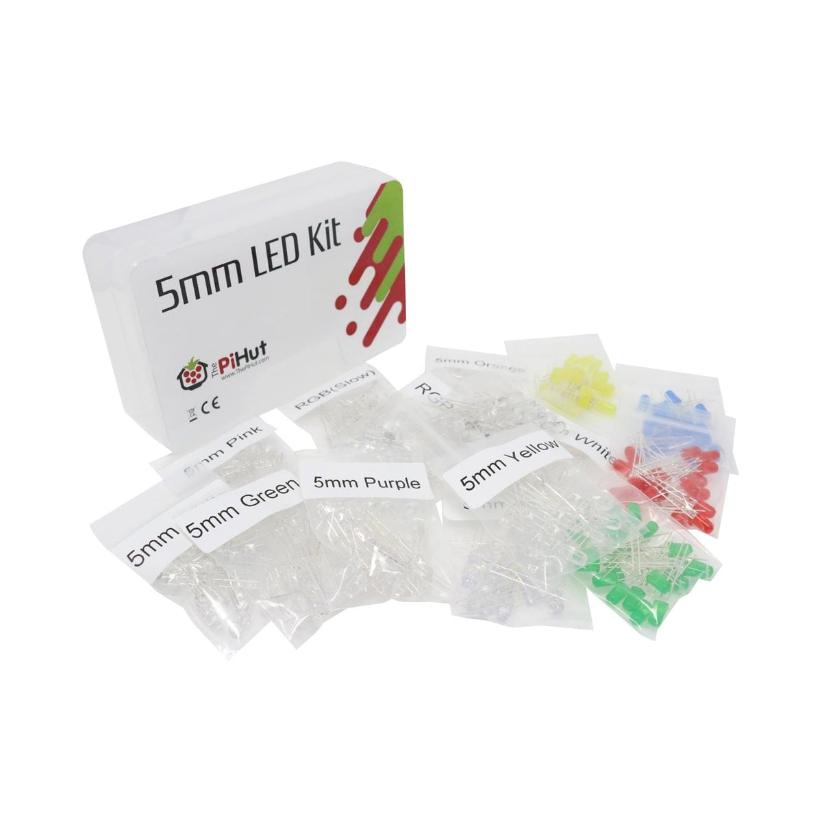 300-Piece Ultimate 3mm LED Kit - The Pi Hut