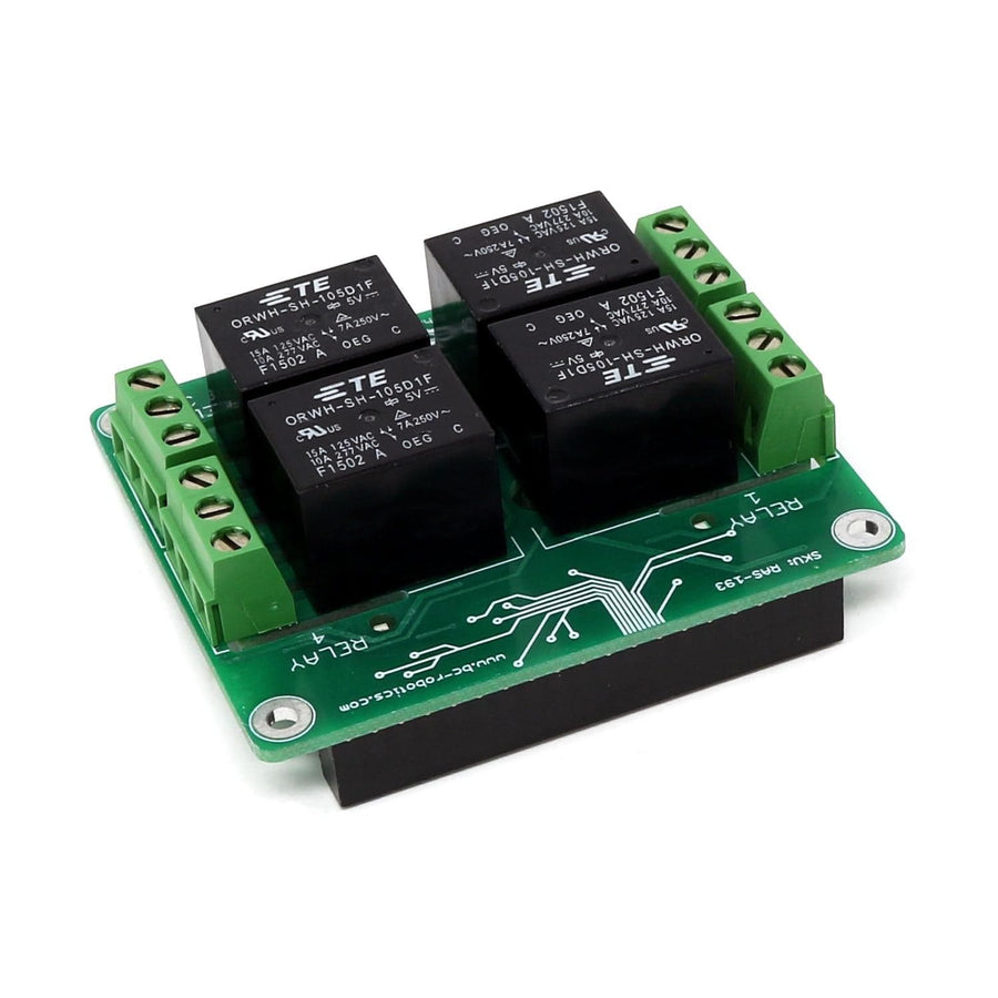 4-Channel Relay HAT for Raspberry Pi - The Pi Hut