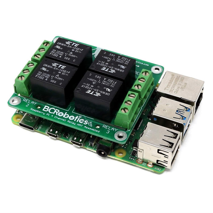 4-Channel Relay HAT for Raspberry Pi - The Pi Hut