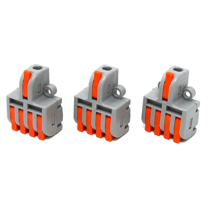4-Way Fast Wire Splitters - Pack of 3 - The Pi Hut