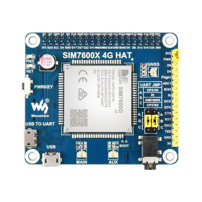 4G HAT for Raspberry Pi - LTE Cat-4/3G/2G with GNSS Positioning | The ...