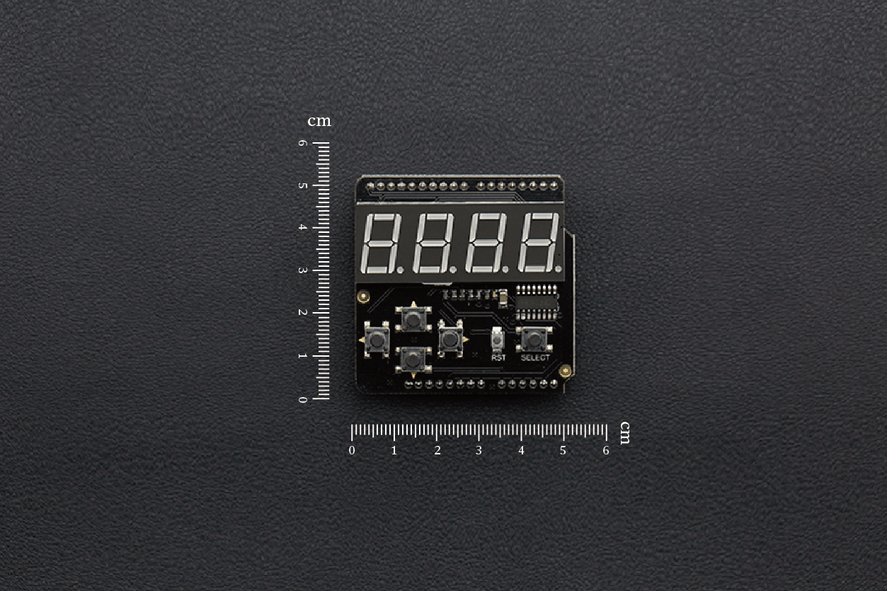 7 Segment Led Keypad Shield For Arduino The Pi Hut