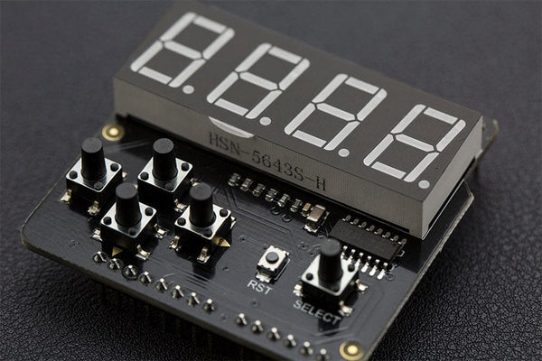 7 Segment Led Keypad Shield For Arduino The Pi Hut
