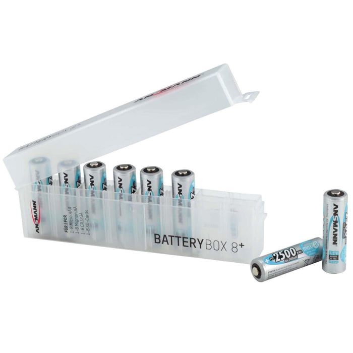 8-Slot Storage Box for AA/AAA Batteries - The Pi Hut