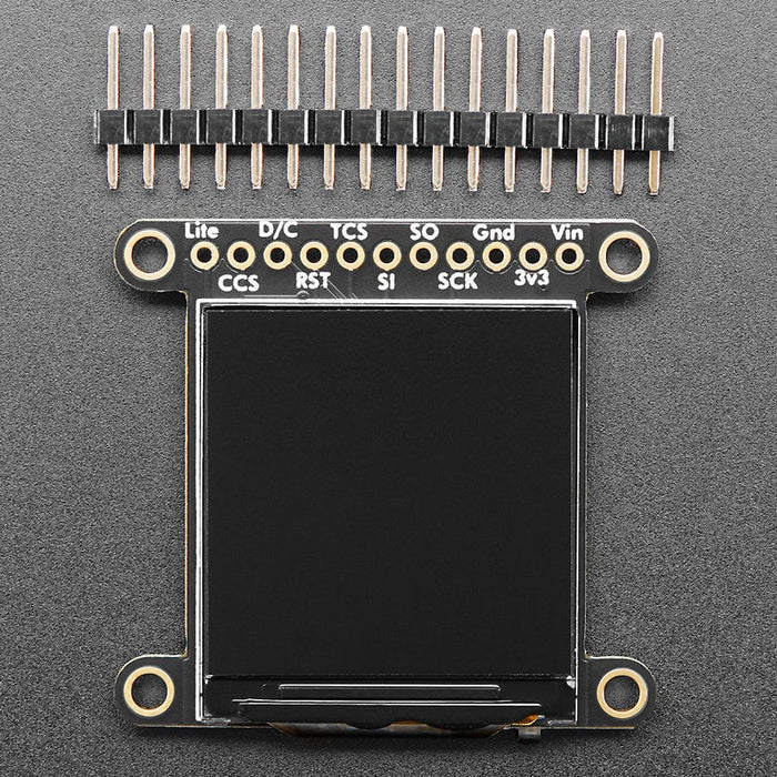 Adafruit 1.3" 240x240 Wide Angle TFT LCD Display with MicroSD (ST7789) with EYESPI connector ...